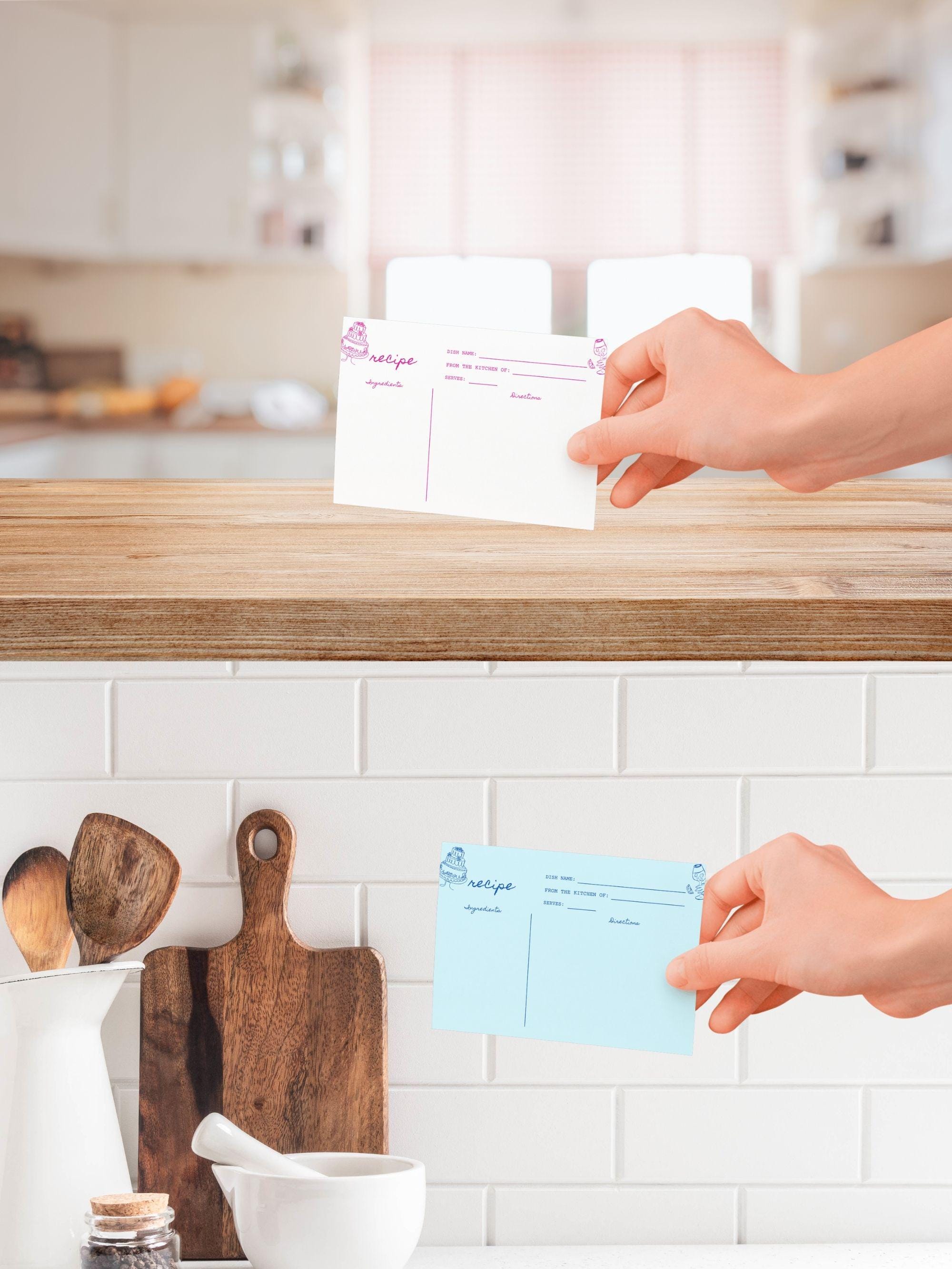 Printable Recipe Cards - Etsy