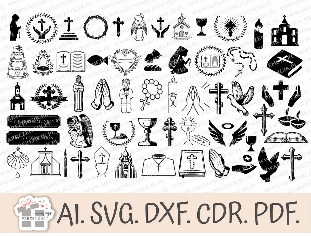 First Communion Clipart. Communion Clipart, Cross Svg, SVG File, Vector ...
