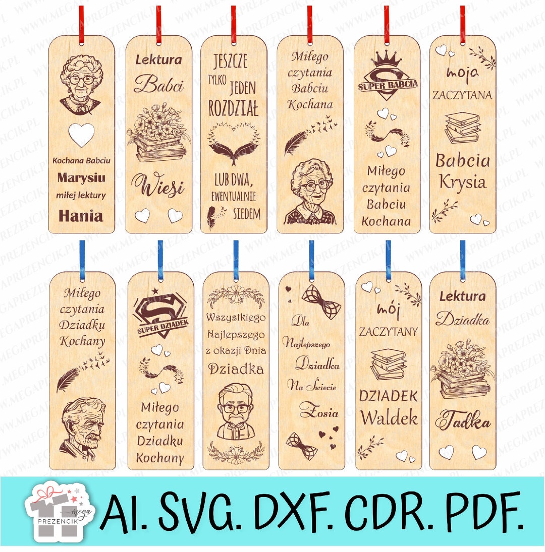Bookmarks for Grandma and Grandpa. Bookmark Patterns. Birthday Gift ...