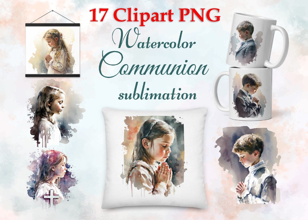 First Holy Communion Kids Art, Girl's Communion Png, Boys' Communion ...