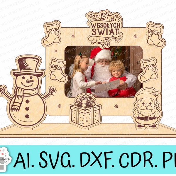 Christmas Frame Svg - Etsy
