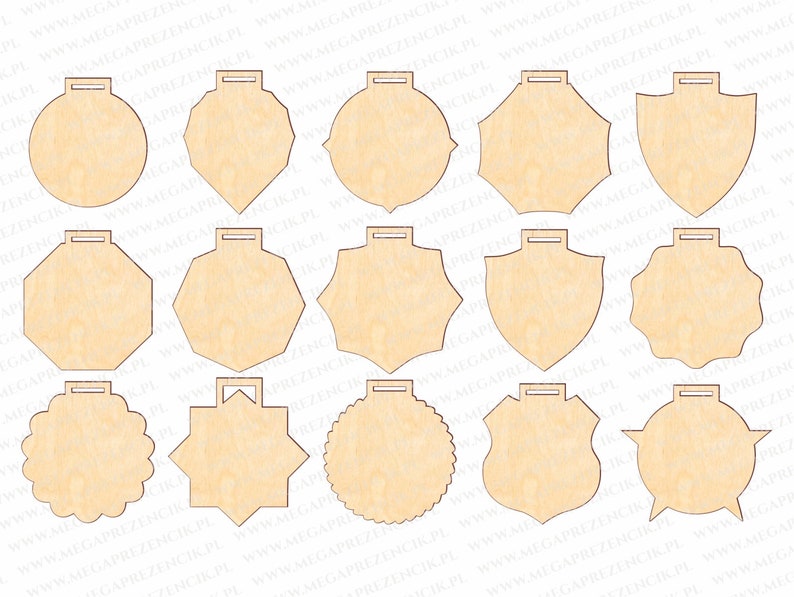 Laser Cut Medal Designs, Different Shapes of Medals. Trophy Svg ...