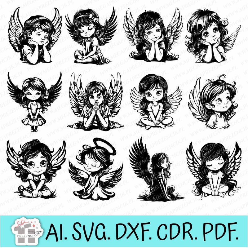 Angel Svg - Etsy