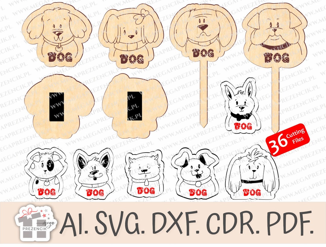 Dog Stickers | Magnets With Dogs | Pick Dog | Dog Bundle | Dog Svg ...