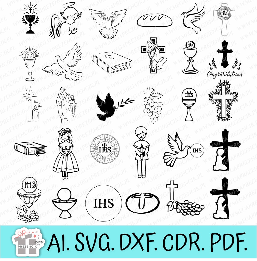 First Communion Clipart. Communion Clipart, Cross Svg, File SVG, Vector ...