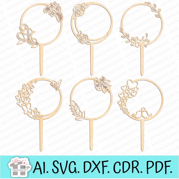 Cake Topper Svg - Etsy