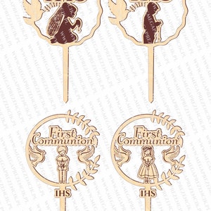 Cake Topper First Holy Communion | IHS Svg | Topper Designs | Communion ...
