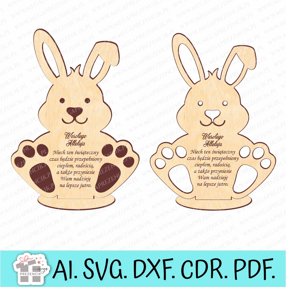 Easter Bunny Statuette Svg Laser Cut, Easter Bunny Laser, Easter ...