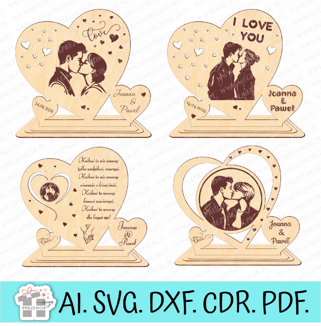 Valentine's Day Statuette for Lovers. Valentine's Day Gift. Heart ...