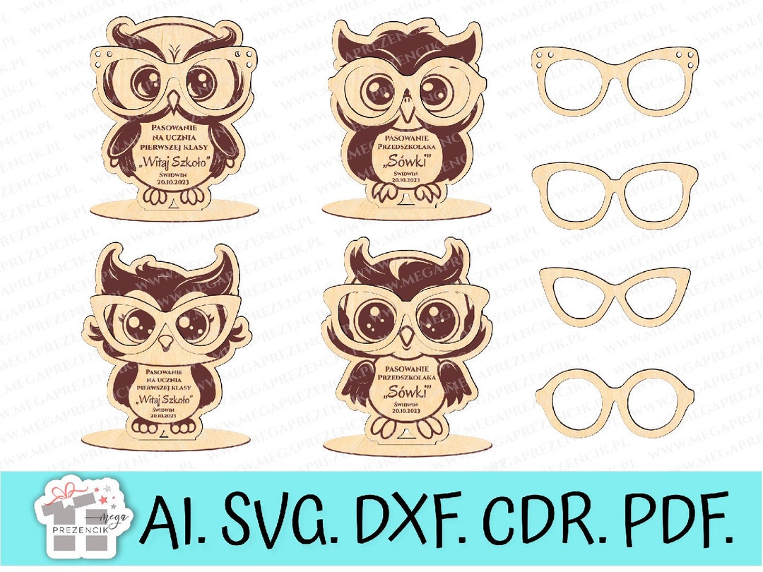 Owl With Glasses Statuette. A Gift for a Student and a Preschooler ...