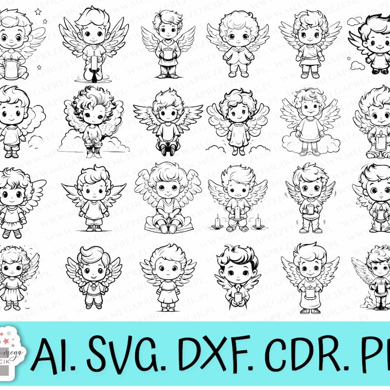 Angel Svg - Etsy