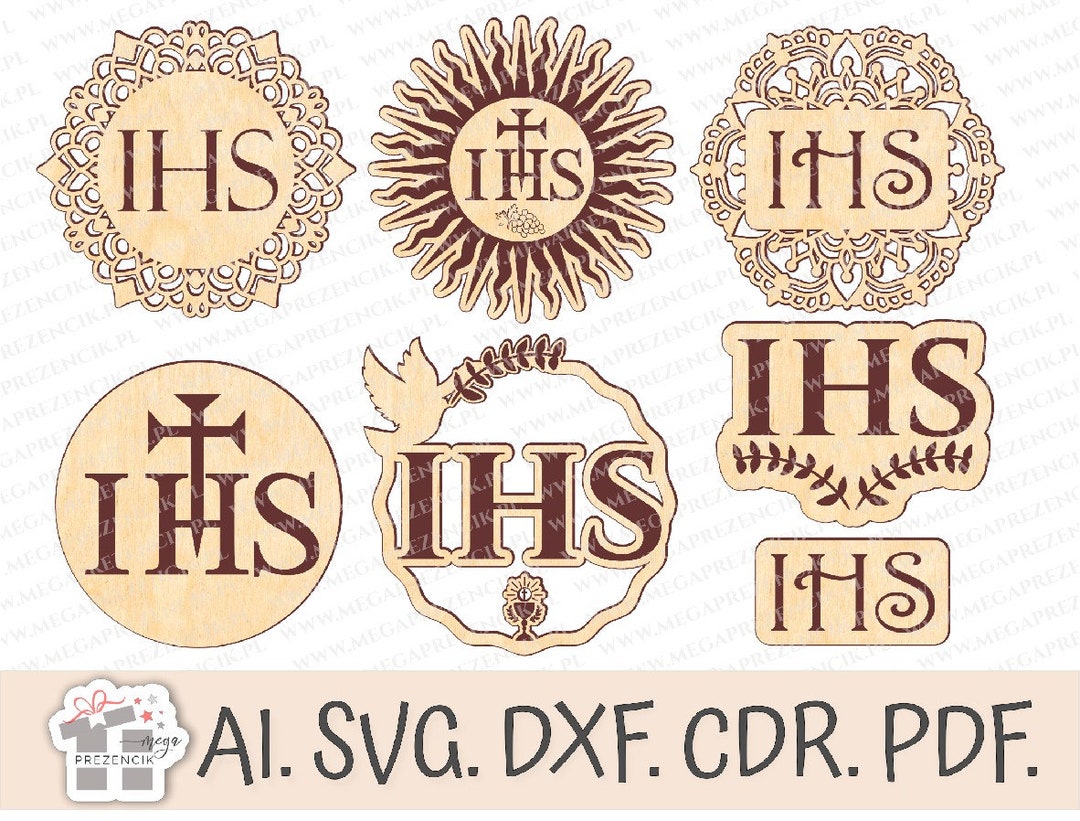 Host for the Side of the Cake, IHS for the Cake, IHS Designs. Communion ...