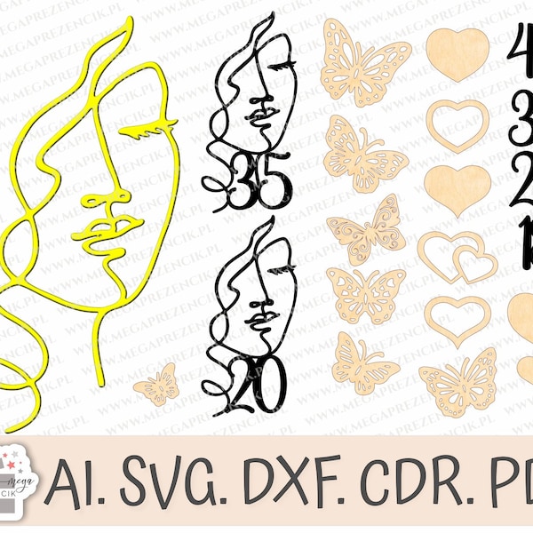 One Line Art Cake Topper - Etsy