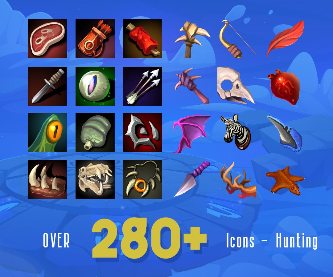 Fantasy Hunting - Icons - Video Game - RPG - Dnd - High Quality Clip ...