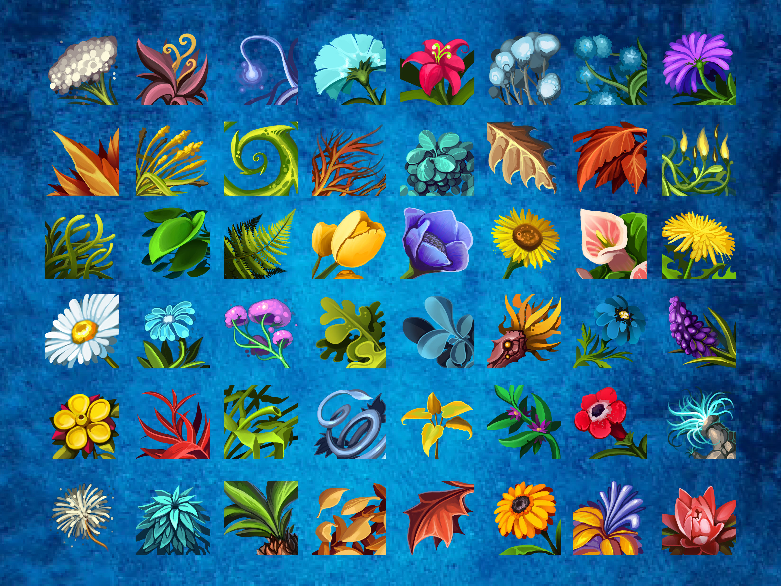 Herbs & Nature Game Icons – RPG, Dnd Clip Art (PNG) - Etsy