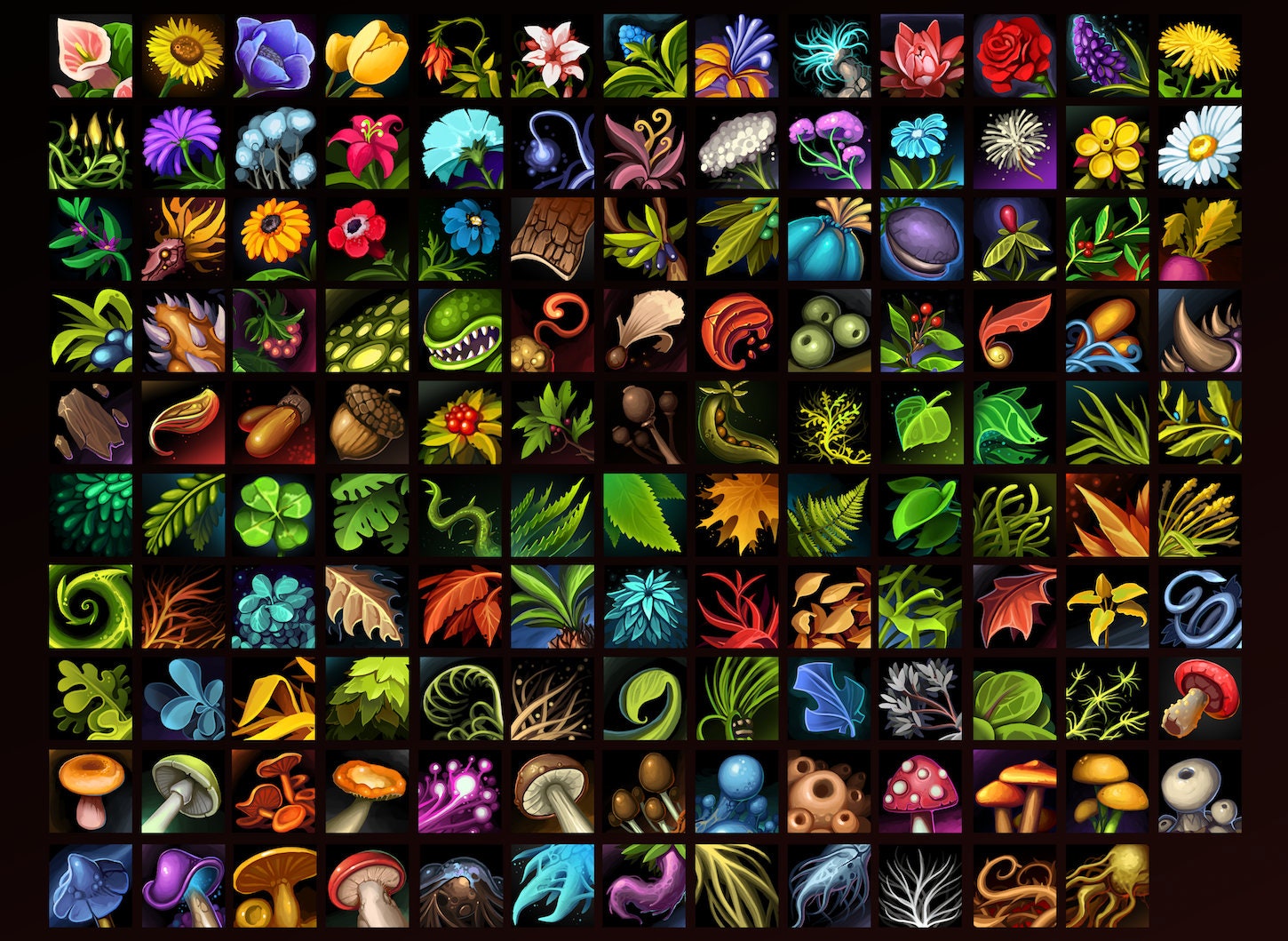 Herbs and Nature - Icons - Video Game - RPG - Dnd - High Quality Clip ...