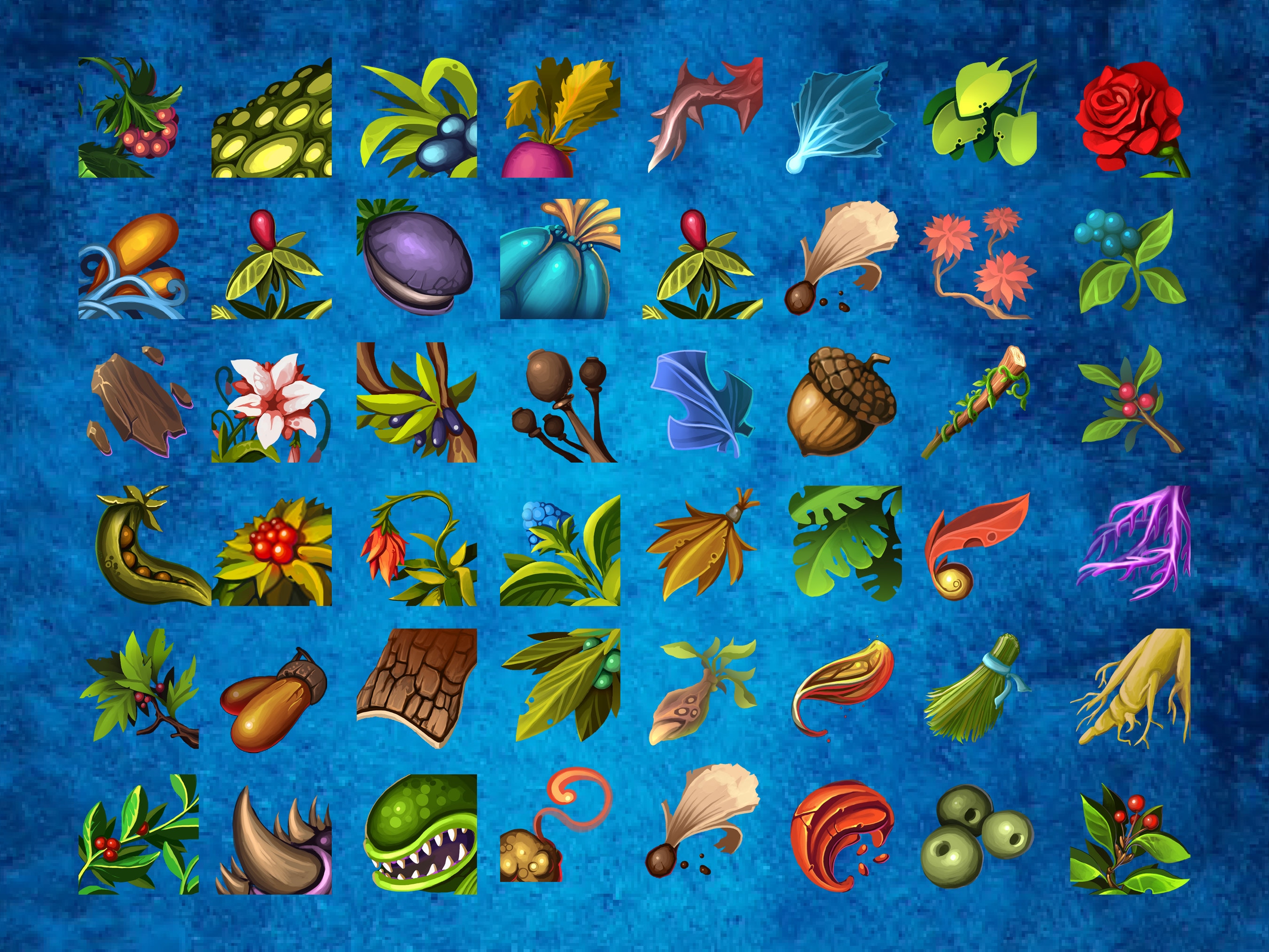 Herbs and Nature - Icons - Video Game - RPG - Dnd - High Quality Clip ...