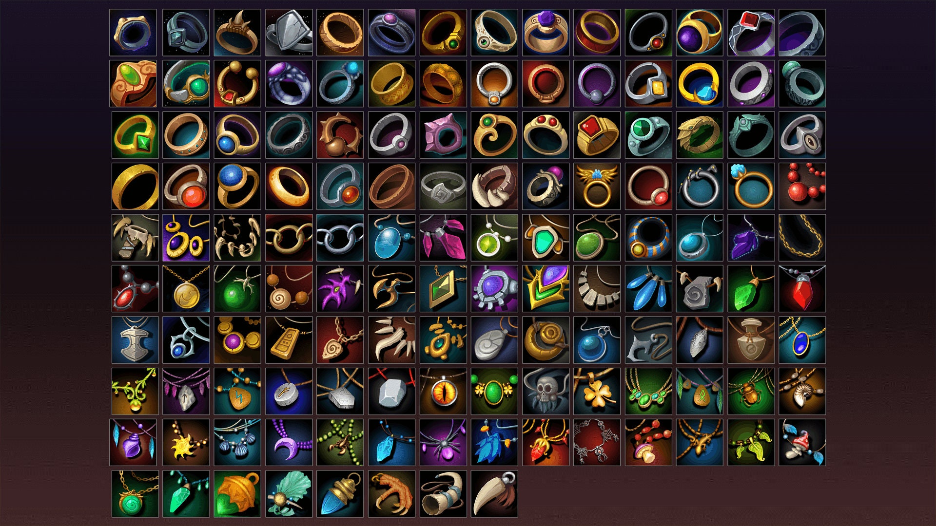 Shining Fantasy Jewelry Icons Video Game RPG Dnd High Quality Clip Art ...