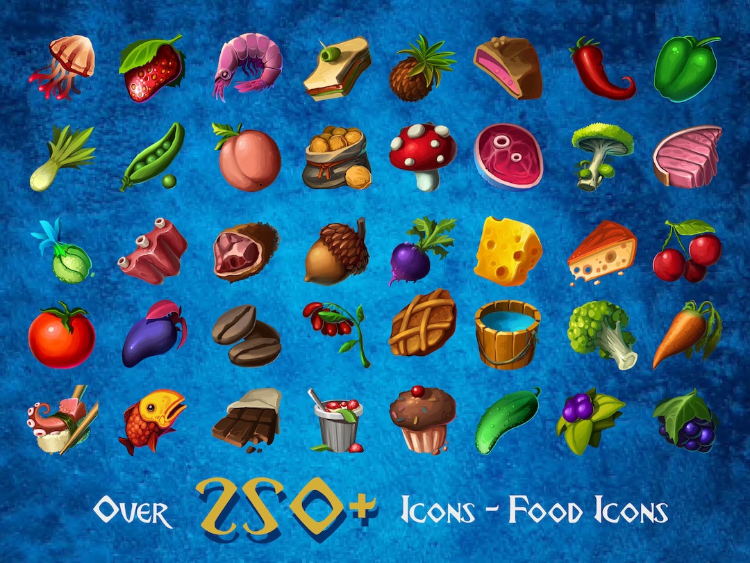 Food Fantasy - Icons - Video Game - RPG - Dnd - High Quality Clip Art ...