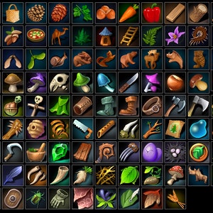 Fantasy Forest - Icons - Video Game - RPG - Dnd - High Quality Clip Art ...