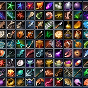 Fantasy Fishing - Icons - Video Game - RPG - Dnd - High Quality Clip ...