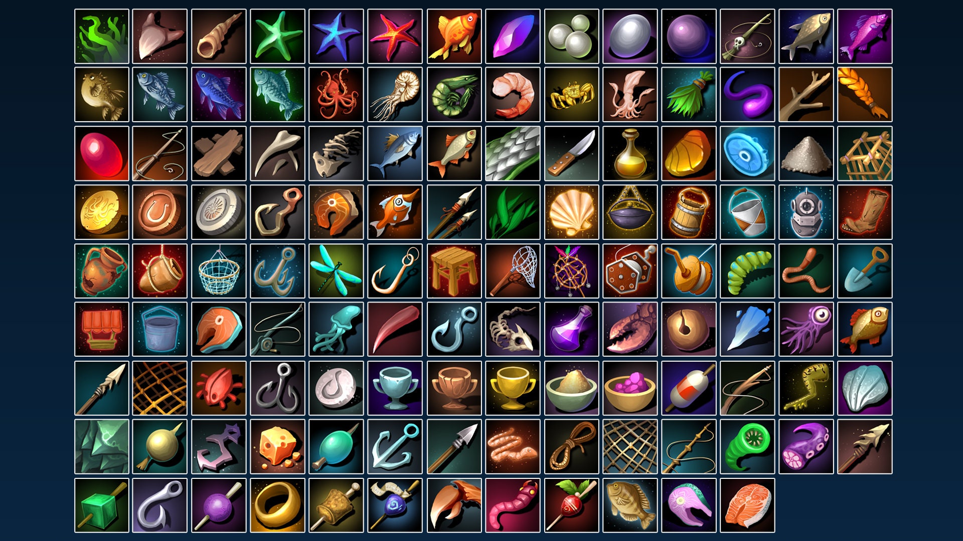 Fantasy Fishing - Icons - Video Game - RPG - Dnd - High Quality Clip ...