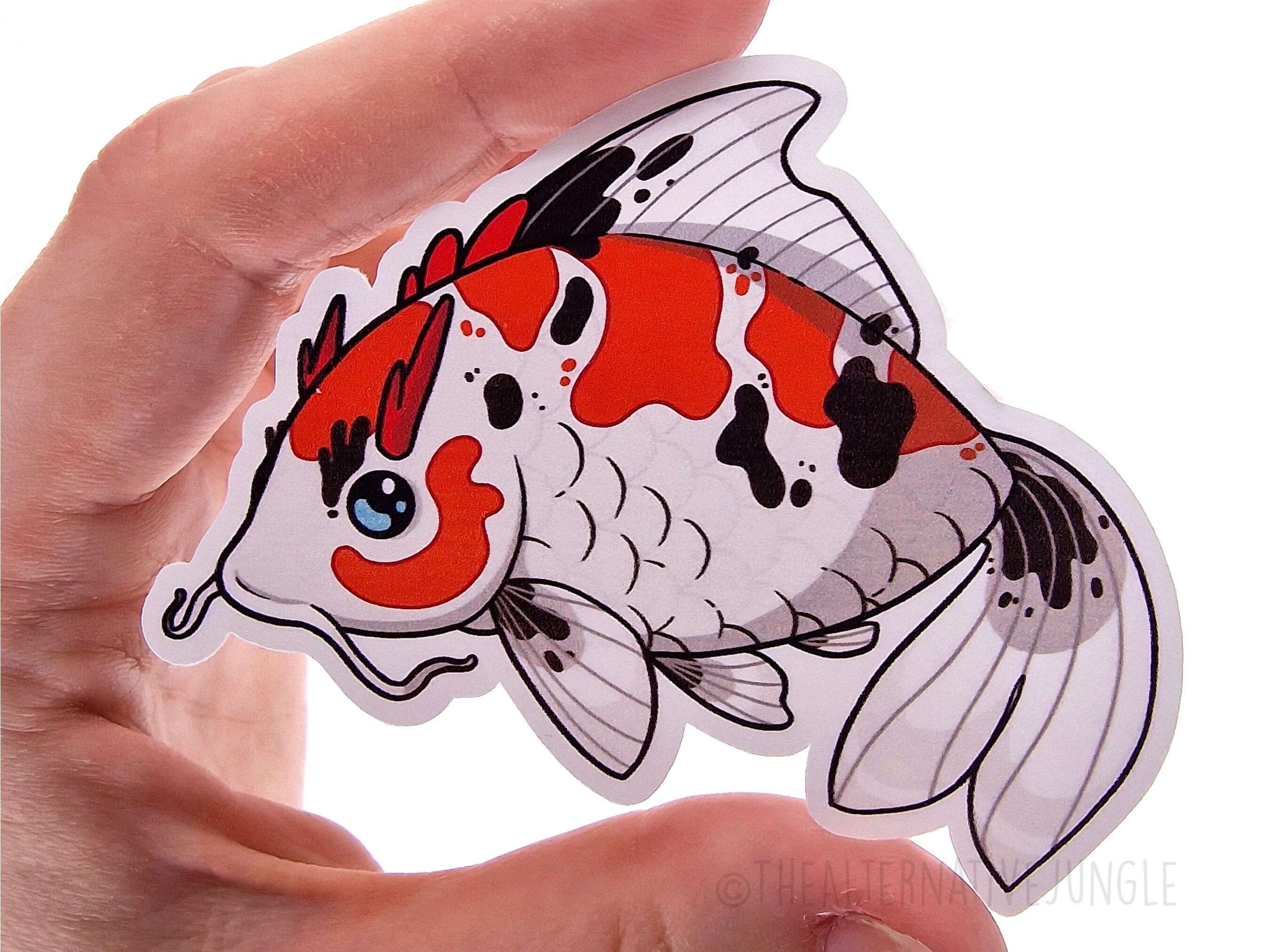 Dragon Koi Fish Decal Die Cut Glossy Paper Sticker - Etsy
