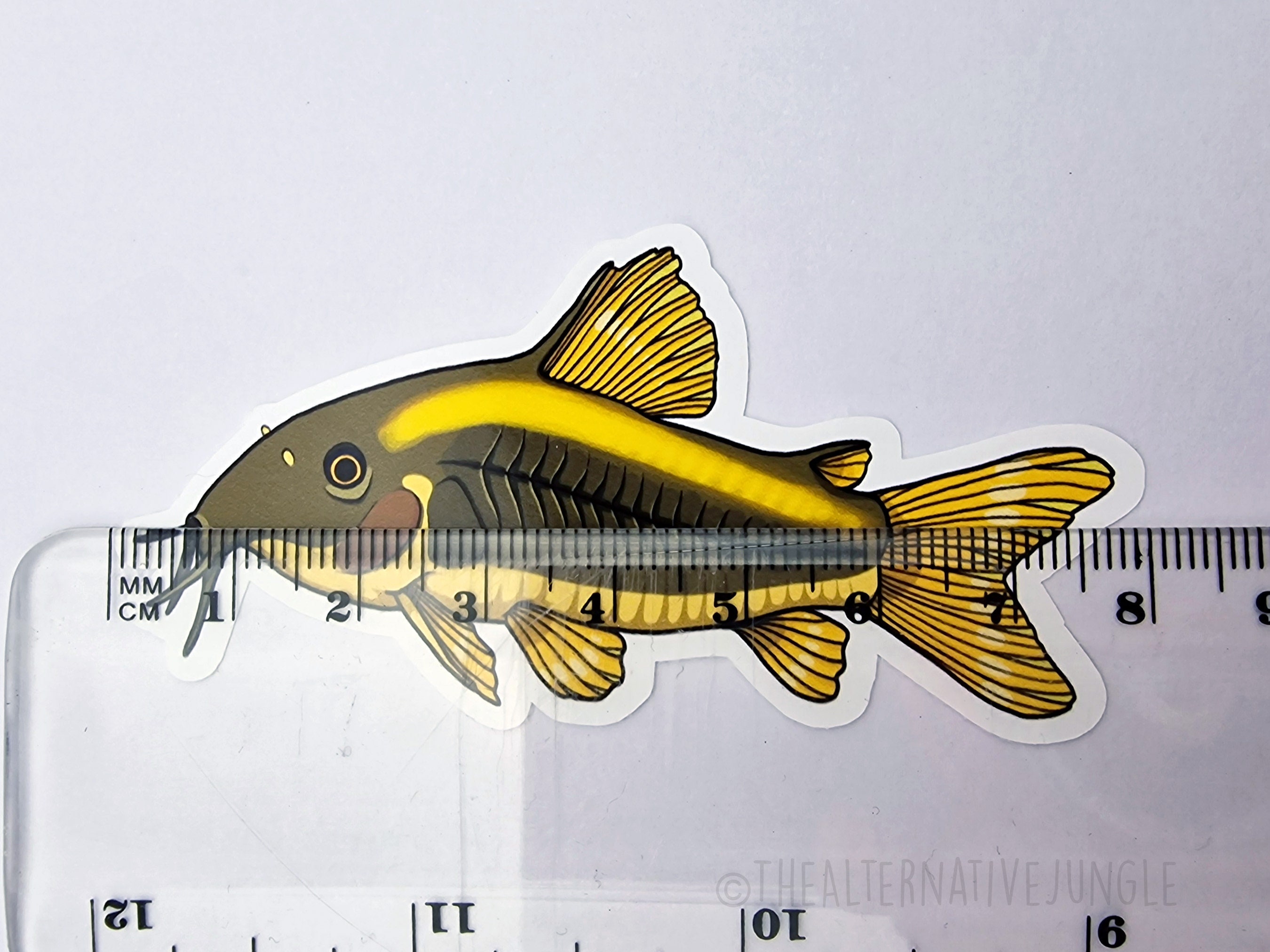 Gold Laser Cory Sticker - Die Cut Vinyl Corydoras Waterproof Decal - Etsy