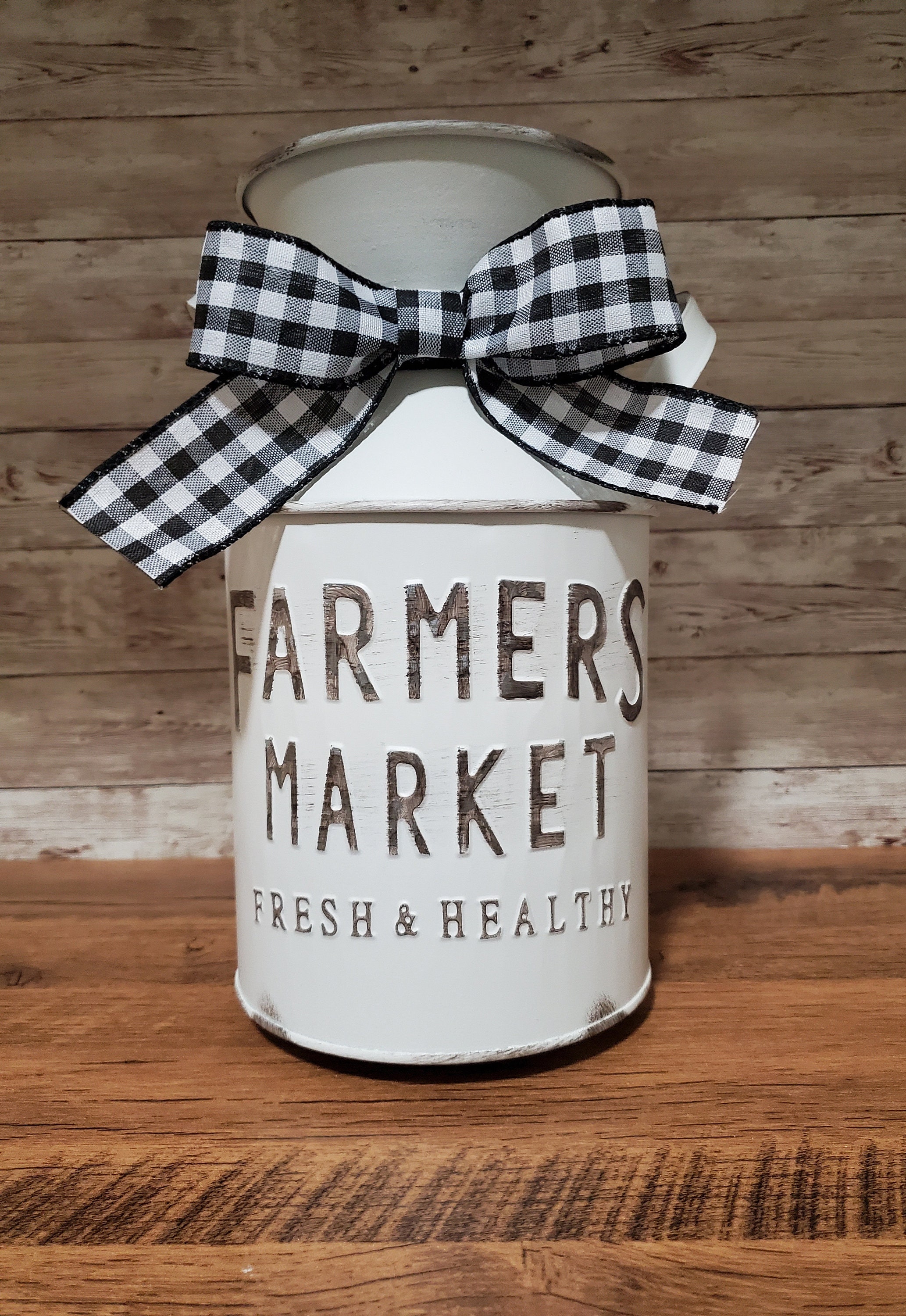 Rustic Milk Can Metal Milk Can Farmhouse Table Decor - Etsy