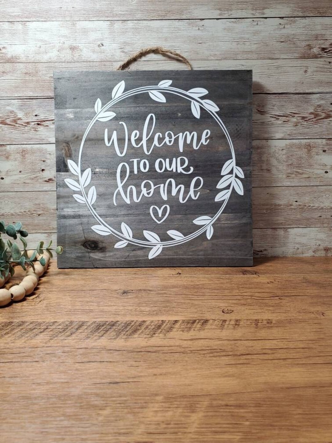 Rustic Home Sign, Wood Welcome Sign - Etsy