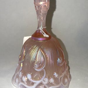 Vintage Fenton Opalescent Pink Art Glass Bell-mint Condition 6” - Etsy
