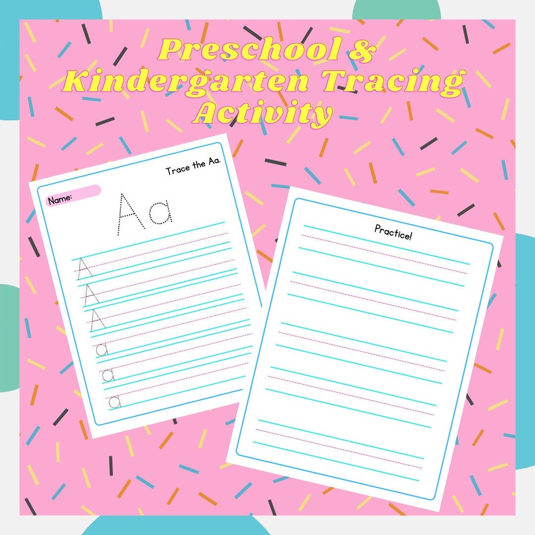 52 Page Full Alphabet Tracing Plus Practice Pages Preschool and ...