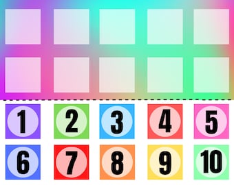 DIGITAL Token Board Unicorn 10 Tokens - Etsy