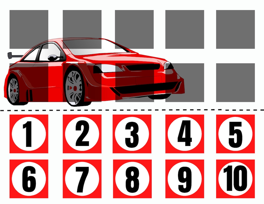 DIGITAL Token Board -car- 10 Tokens - Etsy