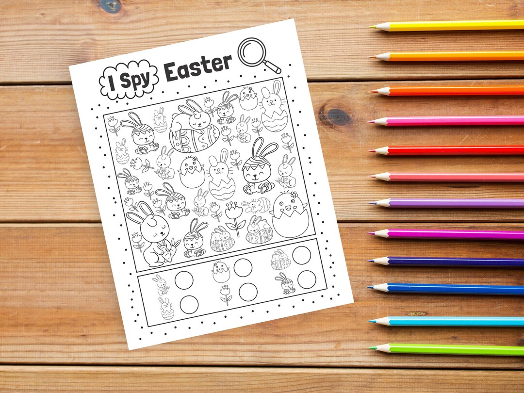 Easter Kid's Activity Pack - I Spy Bundle - Etsy
