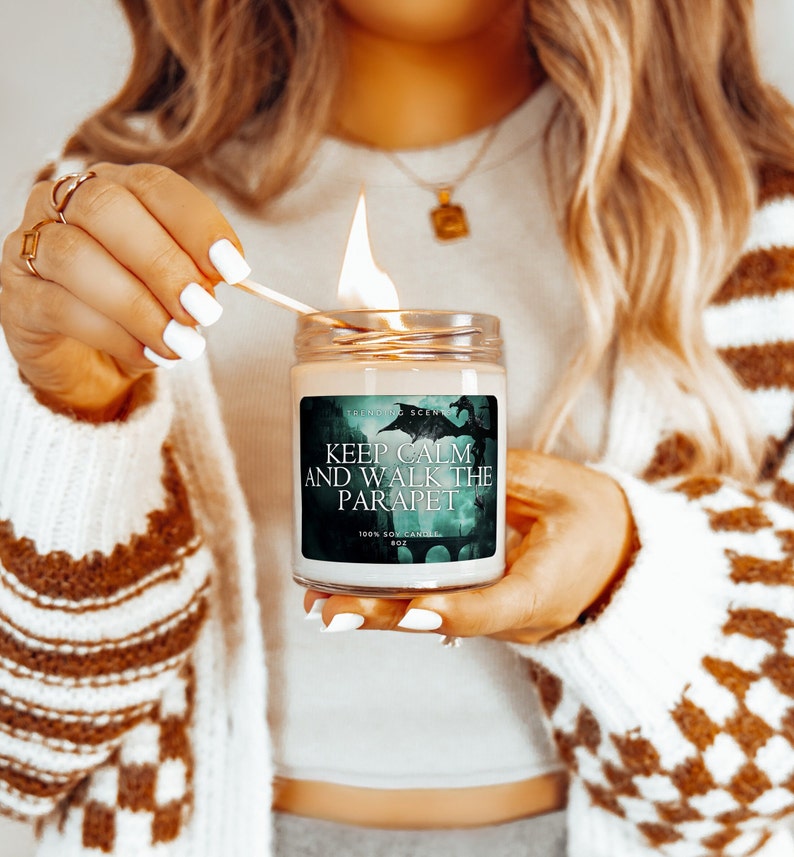 Fourth Wing Inspired Keep Calm & Walk the Parapet Candle - Etsy Fourth Wing Inspired Keep Calm & Walk the Parapet Candle - Etsy