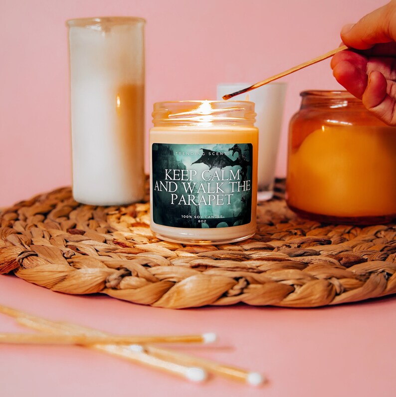 Fourth Wing Inspired Keep Calm & Walk the Parapet Candle - Etsy