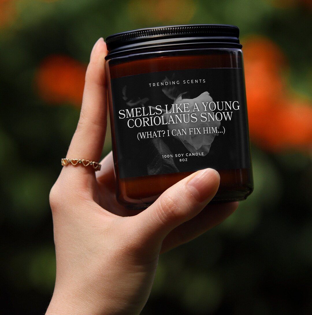Smells Like A Young Coriolanus Snow Funny H Games Candle | Gift Candle ...