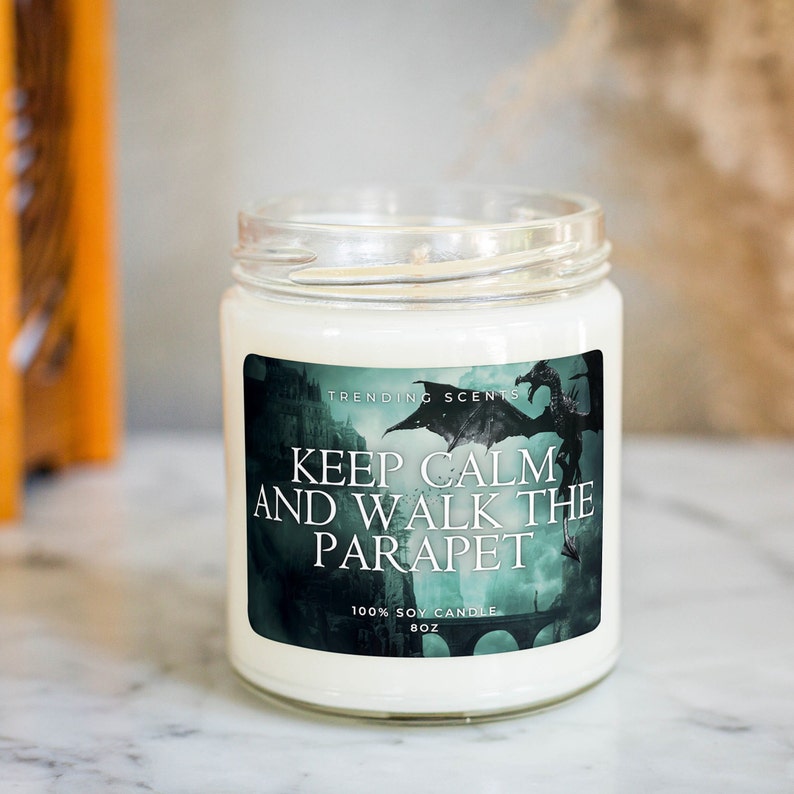 Fourth Wing Inspired Keep Calm & Walk the Parapet Candle - Etsy Fourth Wing Inspired Keep Calm & Walk the Parapet Candle - Etsy