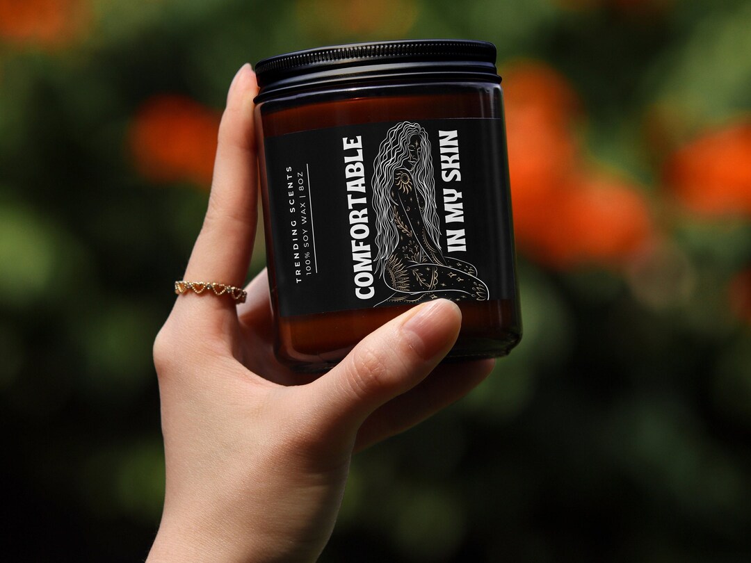 Comfortable in My Skin Candle | Soy Wax Candle | Gift Candle | Funny ...