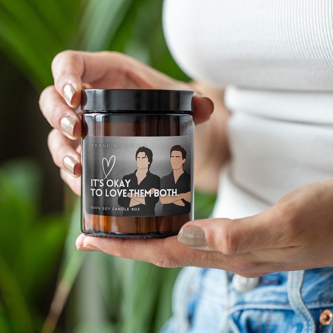 Stefan and Damon the Salvatore Brother's Quote Candle | TVD Inspired ...