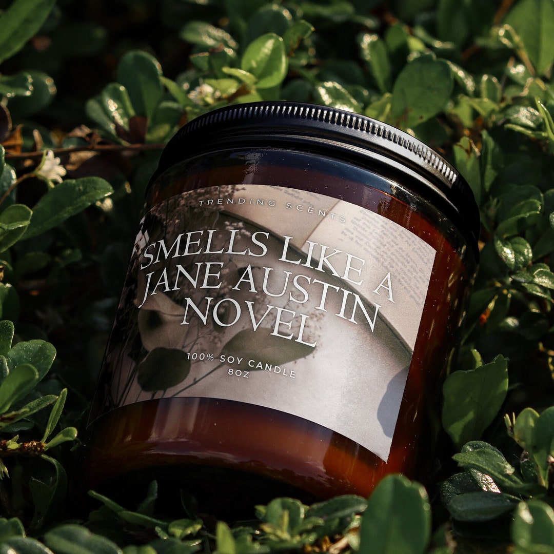 Smells Like a Jane Austin Novel Bookish Candle | Soy Wax Candle | Gift ...
