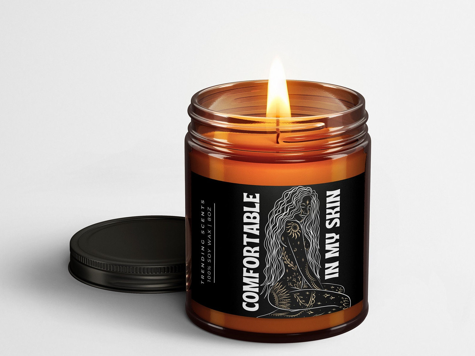 Comfortable in My Skin Candle | Soy Wax Candle | Gift Candle | Funny ...