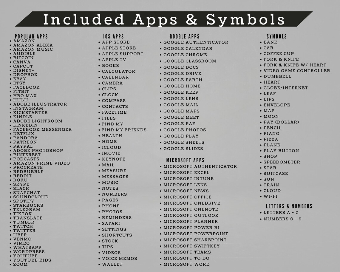 Dark Theme Ios App Icon Aesthetic, Black Ios App Icons With Widgets ...