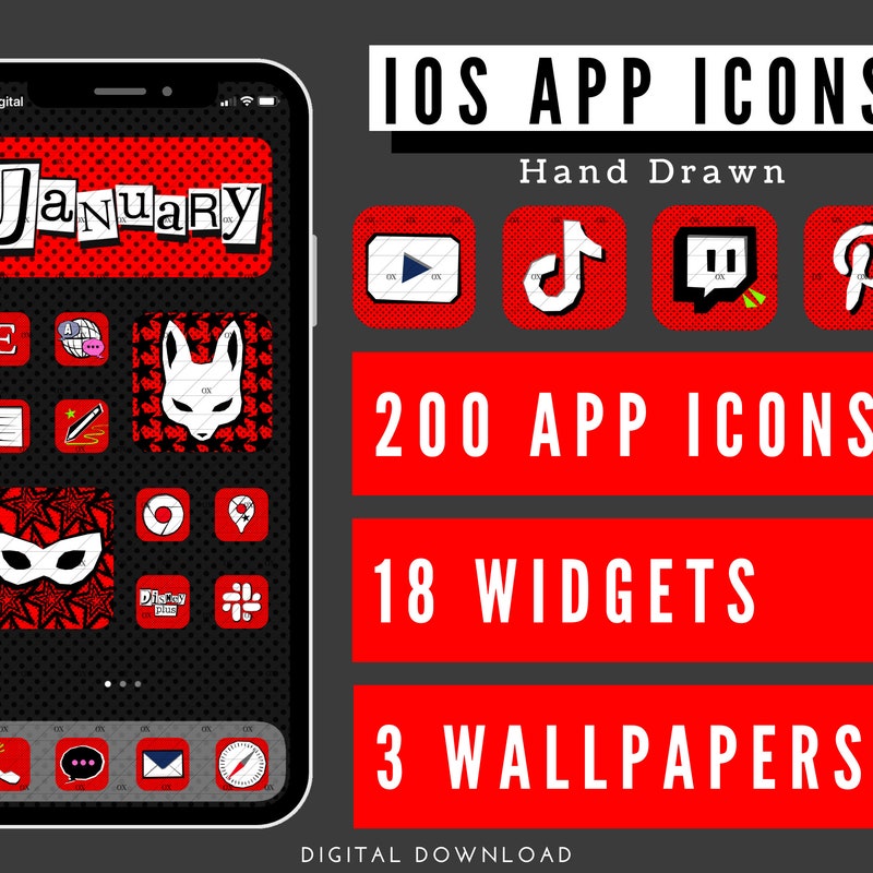 Ios 14 Anime Icons - Etsy