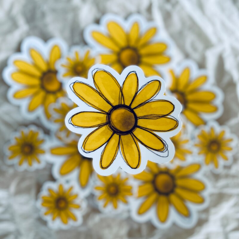 Yellow Stickers - Etsy