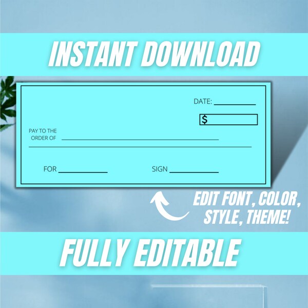 Blank Check Svg - Etsy