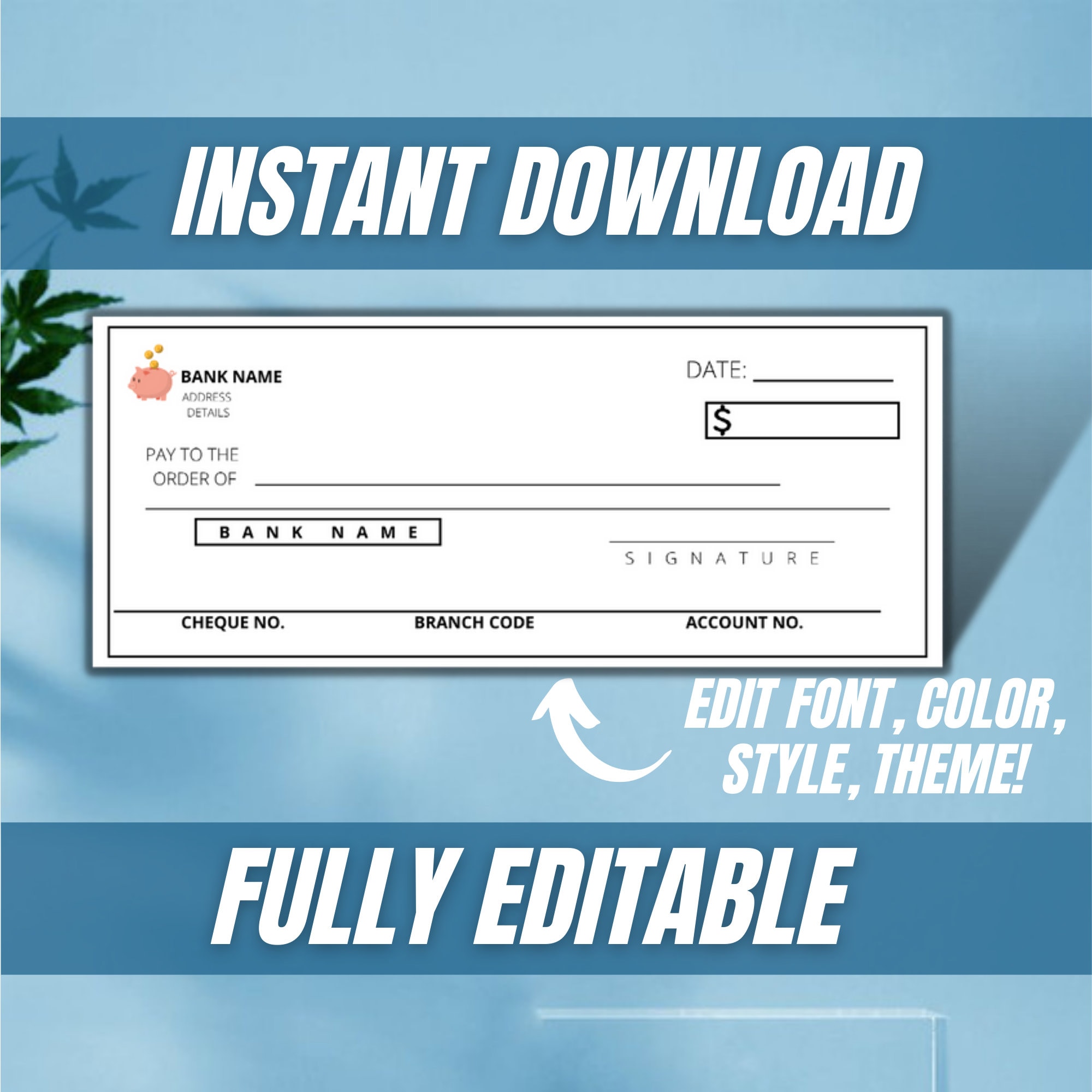 Free Printable Cheque Template Uk