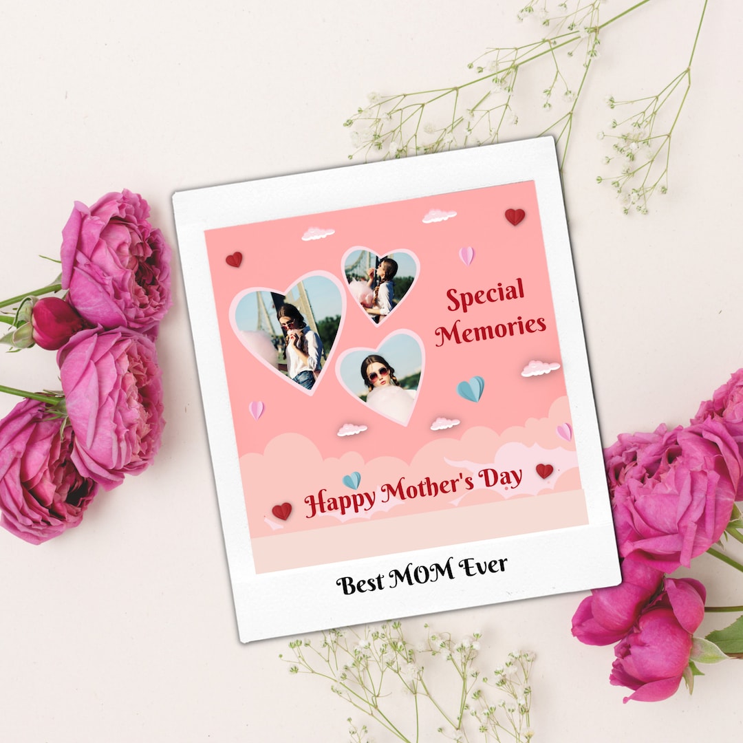 Happy Mother's Day Card Handmade & Personalised Your Picture Mummy ...