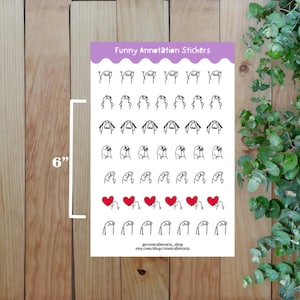 Funny Annotation Stickers, Book Annotation - Etsy